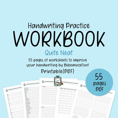 Beautiful Handwriting Practice Worksheets / Printable - Etsy