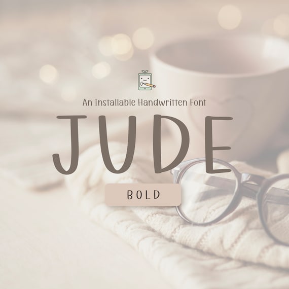 Jude Bold OTF Font Handwritten Font Study Font Handwriting - Etsy Finland