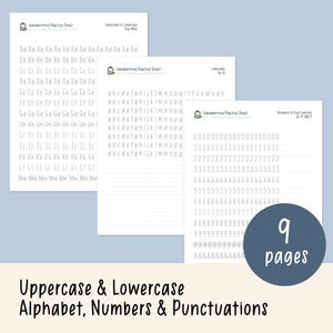 Neat Handwriting Practice Sheets, Printable Handwriting Worksheets ...