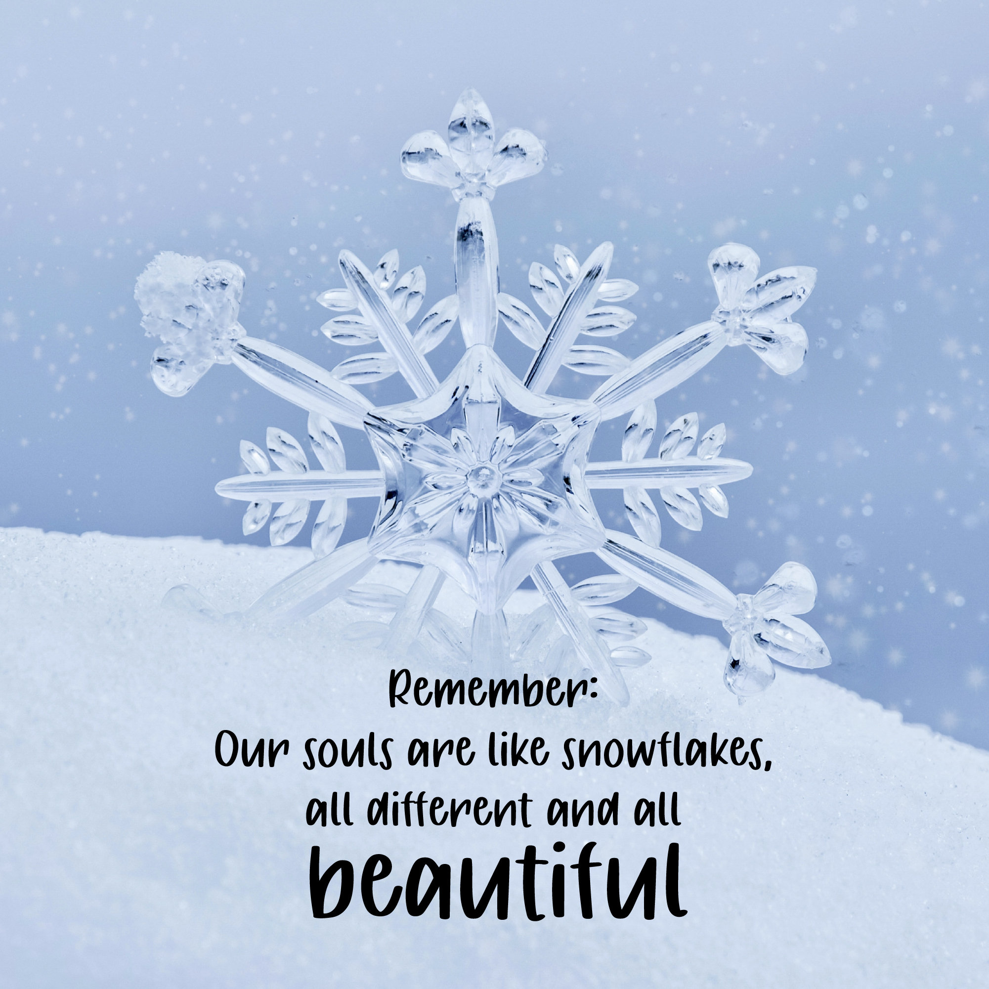 Snowflakes Handwritten Font OTF Font Download Handlettered | Etsy