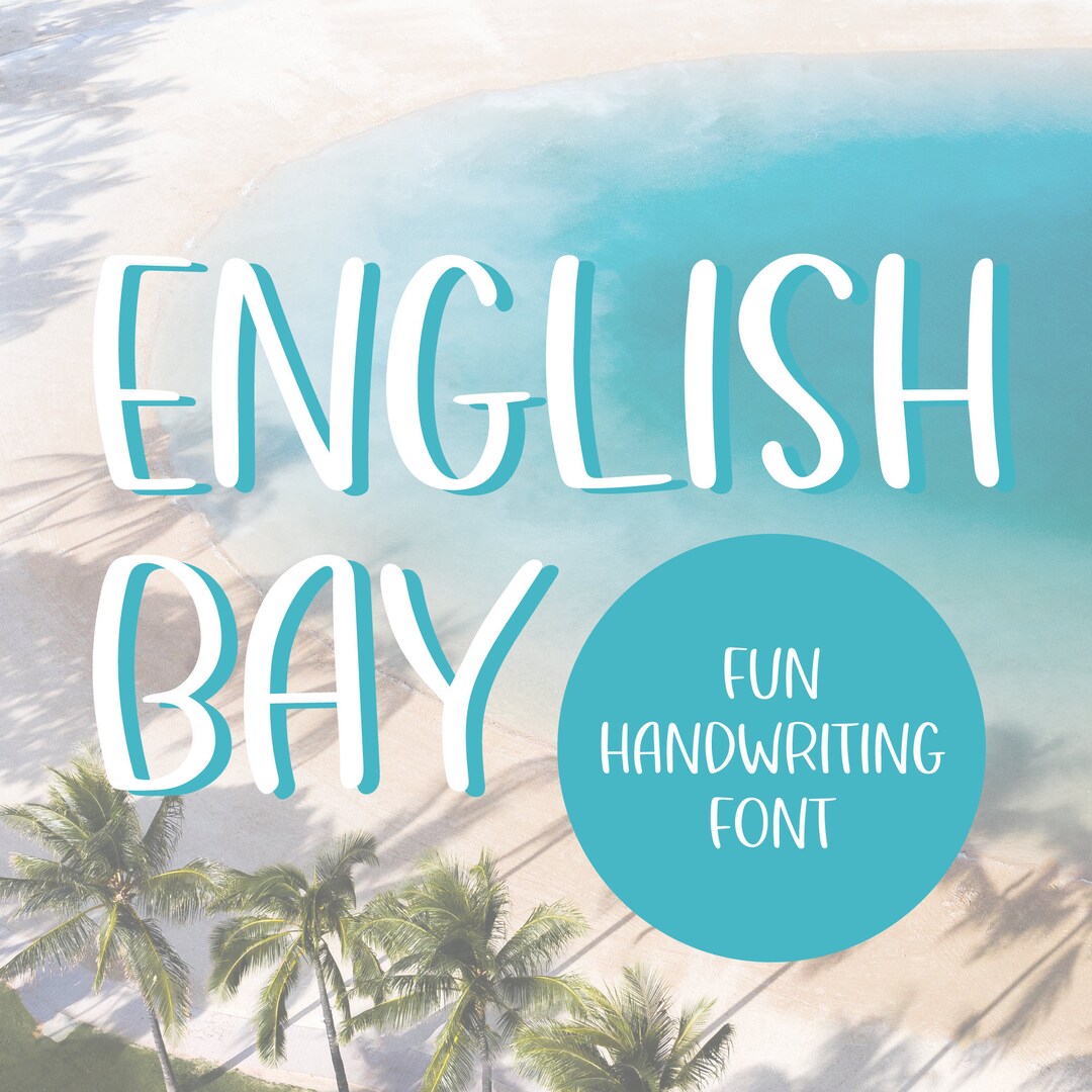 English Bay, Handwritten Font, Study Font, Simple Font, Handwriting ...
