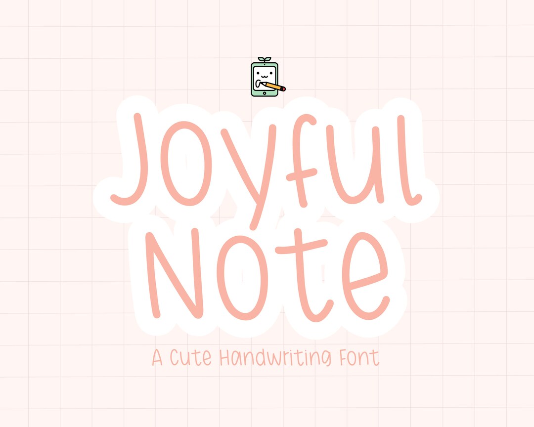 Joyful Note, Handwritten Font, Study Font, Simple Font, Handwriting ...