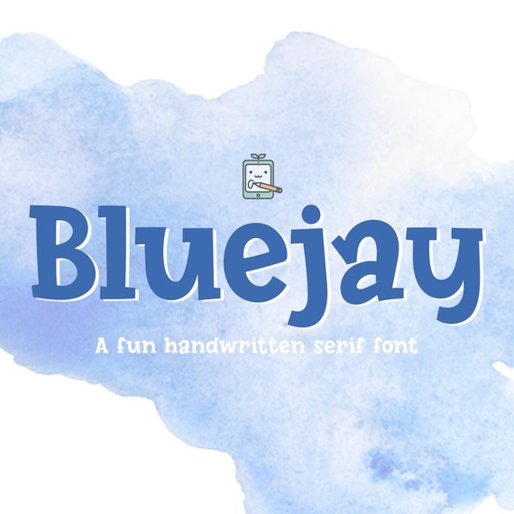Bluejay Cute Handwritten Font OTF Kids Font Bold Font - Etsy