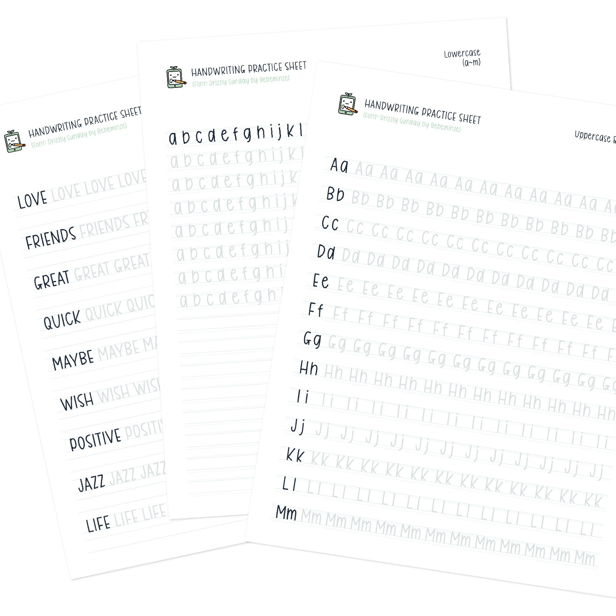 Neat Handwriting Practice Sheets Printable Handwriting - Etsy