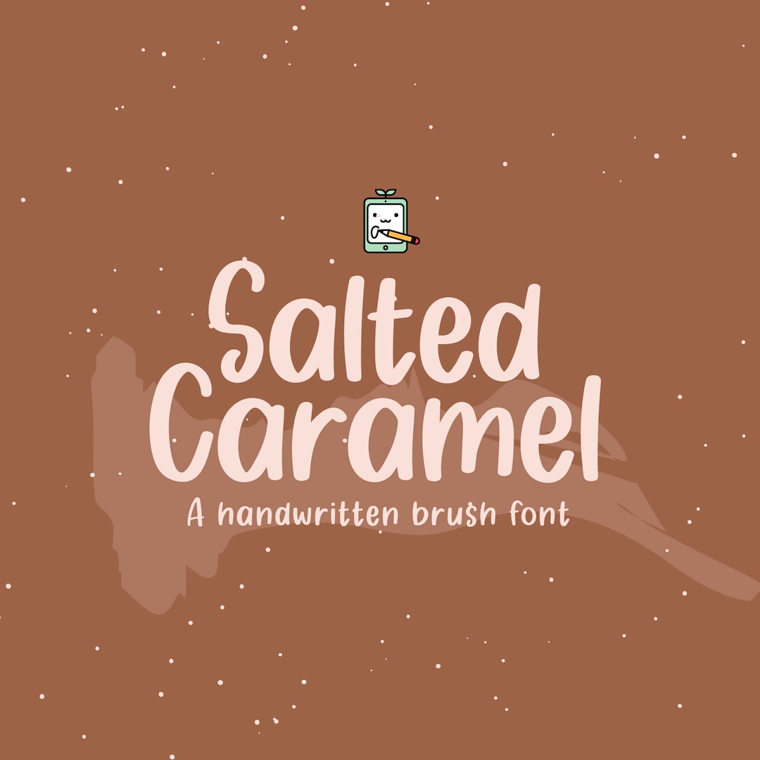 Salted Caramel, Handwritten Font, OTF, Font Download, Digital Font ...