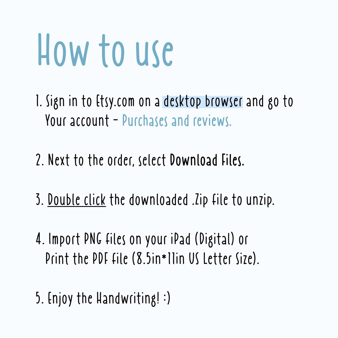 Cute Handwriting Practice Sheets Printable Handwriting | Etsy