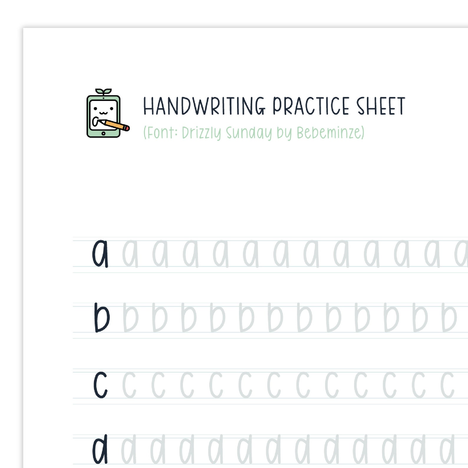 Neat Handwriting Practice Sheets Printable Handwriting - Etsy