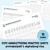 Steady Hand Practice Sheets, Printable Handwriting Worksheet, Basic ...