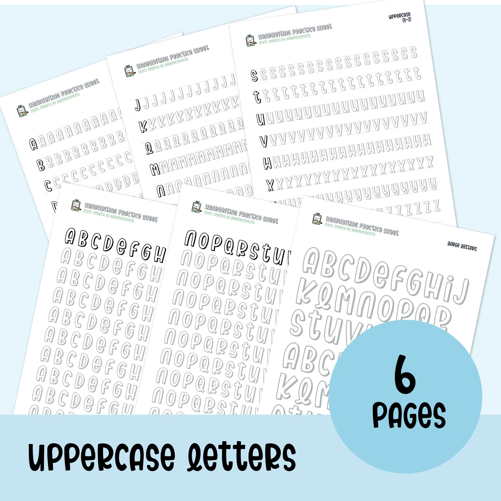 Fun Handwriting Practice Sheets Printable Handwriting - Etsy