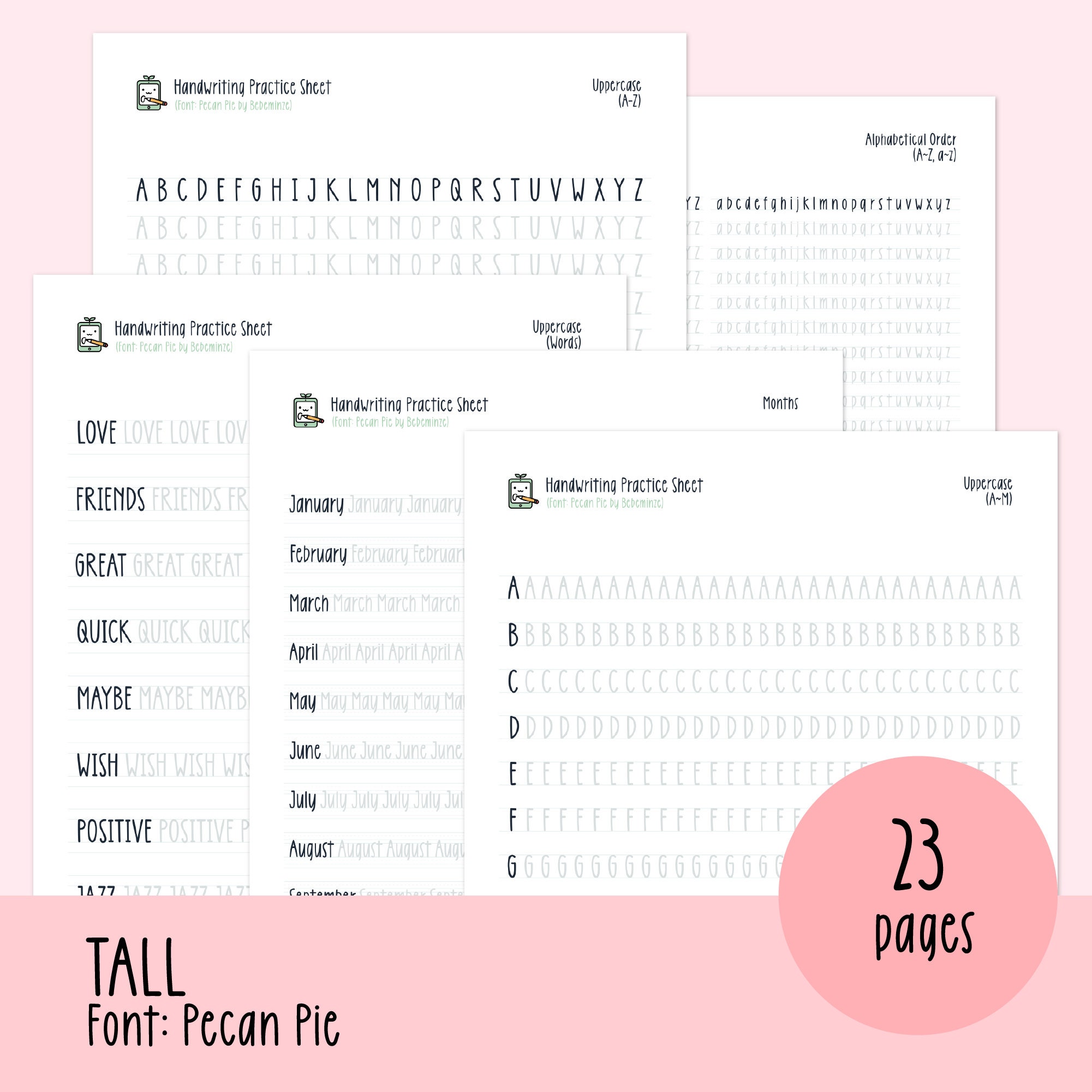 Handwriting Practice Bundle Printable Handwriting Worksheets - Etsy Canada