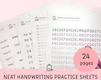 Neat Handwriting Worksheets, Improve Handwriting Practice Sheets ...