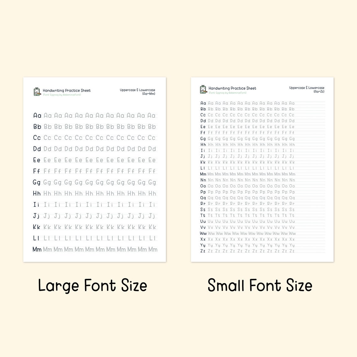 Cute Handwriting Practice Sheets Printable Handwriting | Etsy