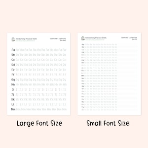 Cute Handwriting Practice Sheets, Printable Handwriting Worksheets ...
