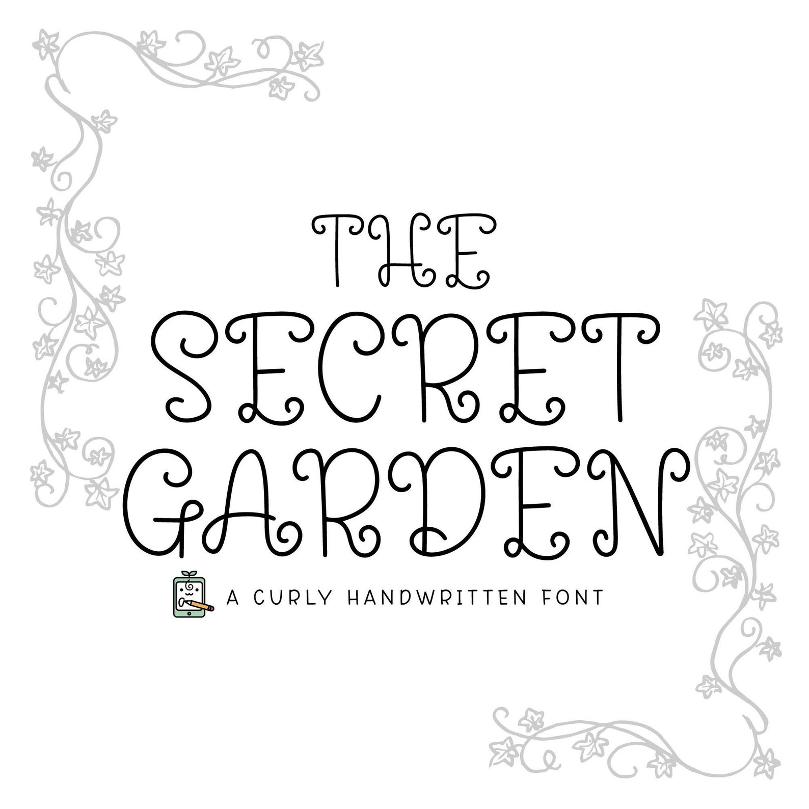 The Secret Garden Handgeschriebene Schriftart OTF - Etsy.de