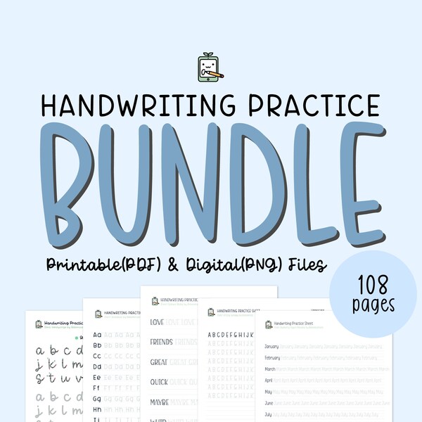 Hand Lettering Workbook - Etsy