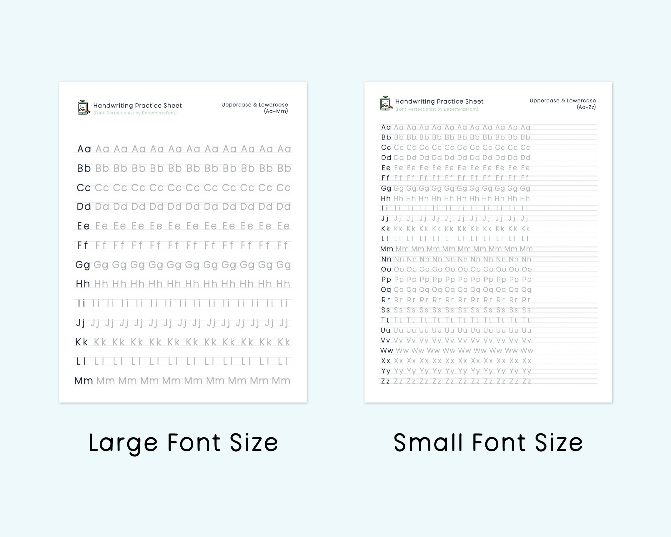 Handwriting Worksheets Printable Handwriting Practice - Etsy