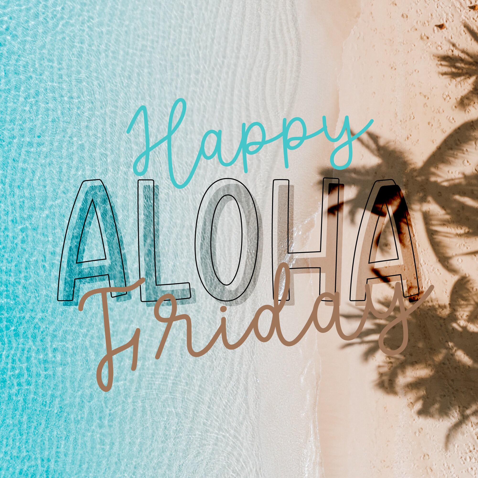 Hawaiian Sunset Handwritten Script & Print font Duo Cute | Etsy