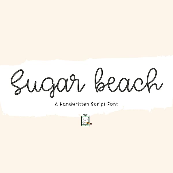 Sugar Beach Script Font - Etsy