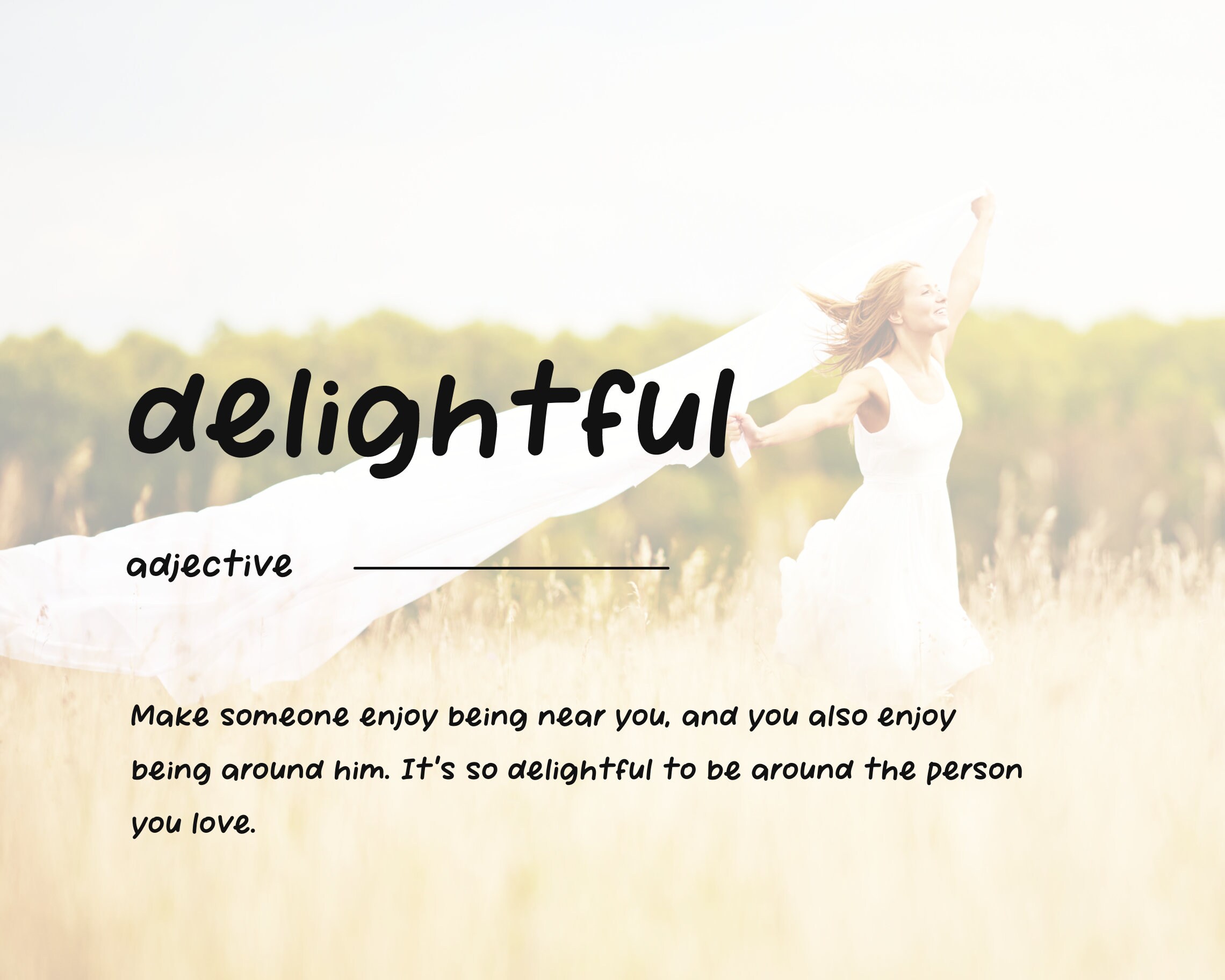 Delightful, OTF, Handwritten Font, Handwriting Font, Goodnotes Font ...