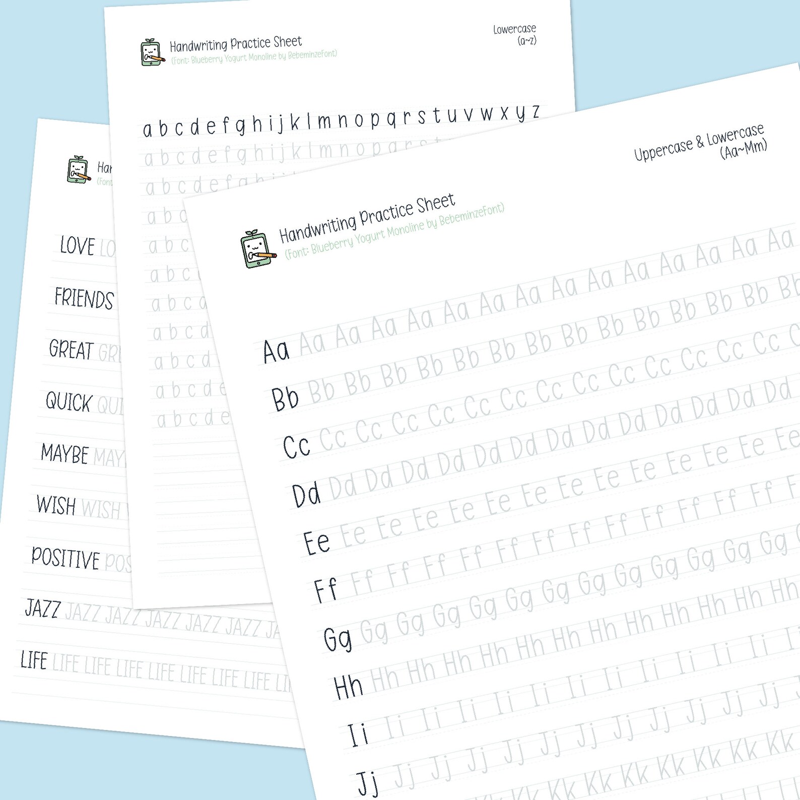 Tall Handwriting Practice Sheets Printable Handwriting - Etsy