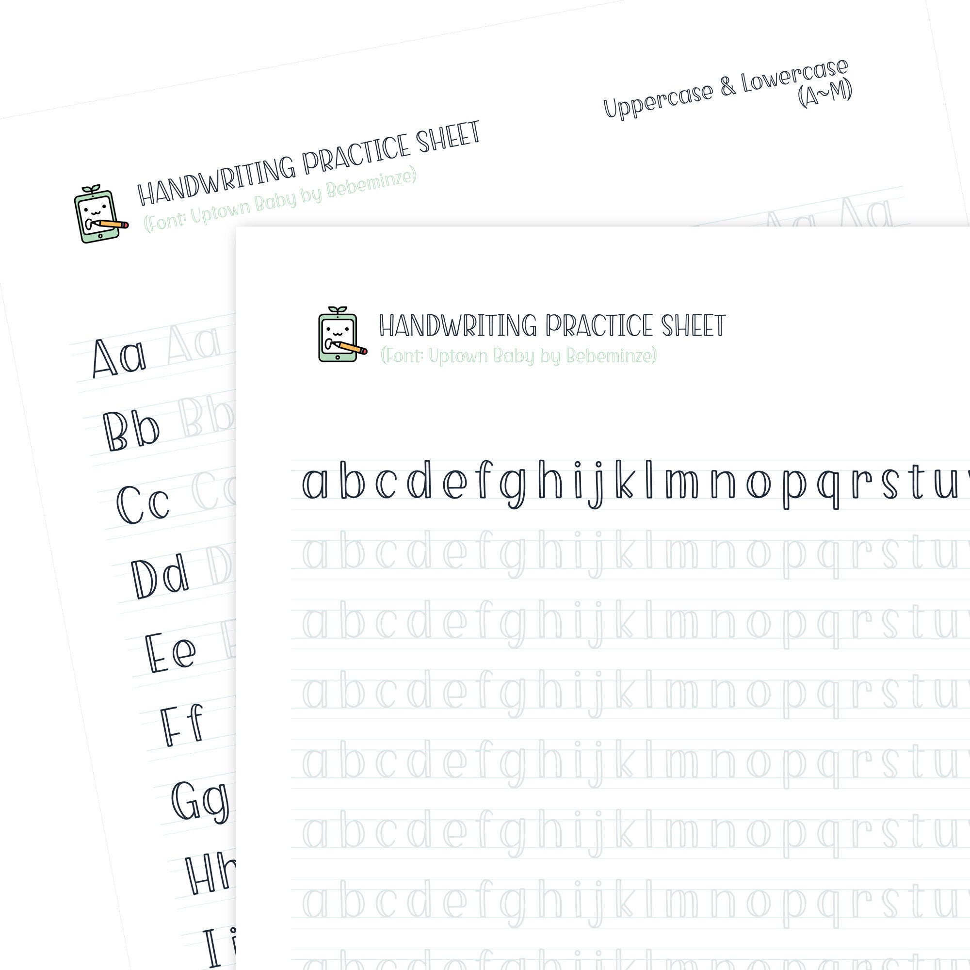 Cute Handwriting Practice Sheets Printable Handwriting - Etsy