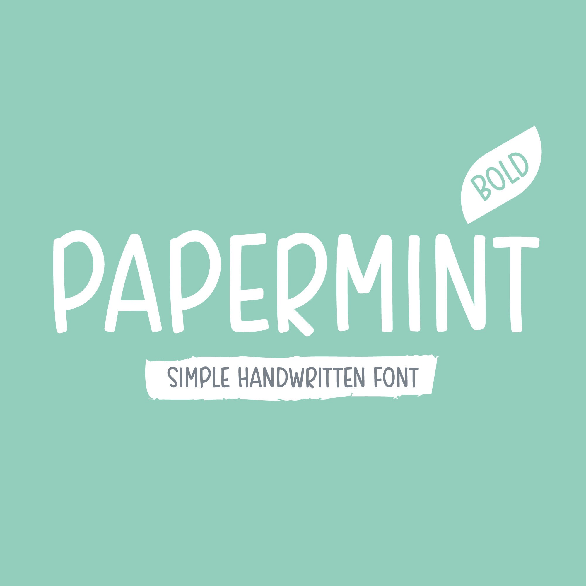 Papermint Bold Handwritten Font Study Font Handwriting - Etsy