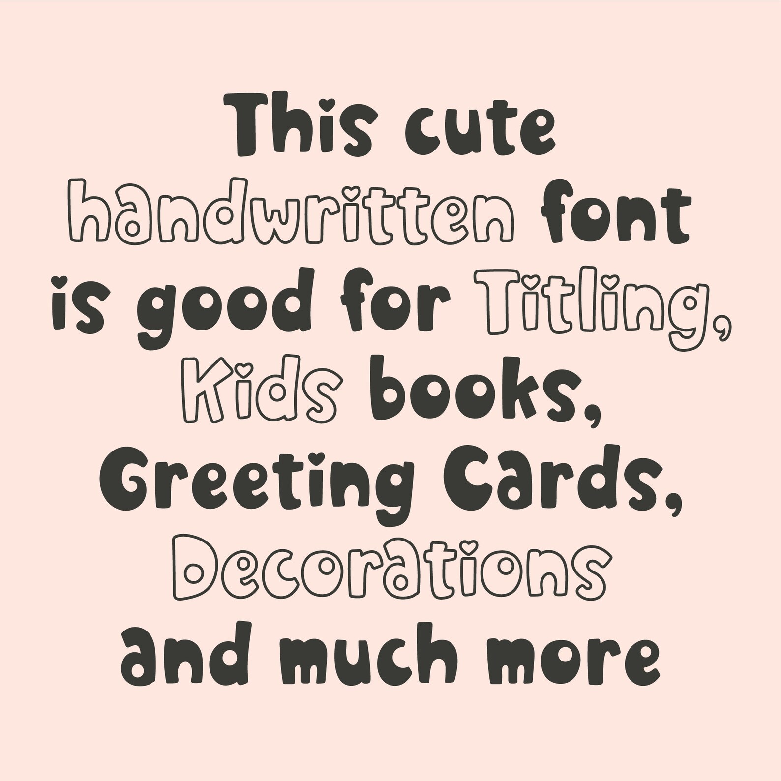 Winky Julie Handwritten Font Cute Font Handwriting Font | Etsy