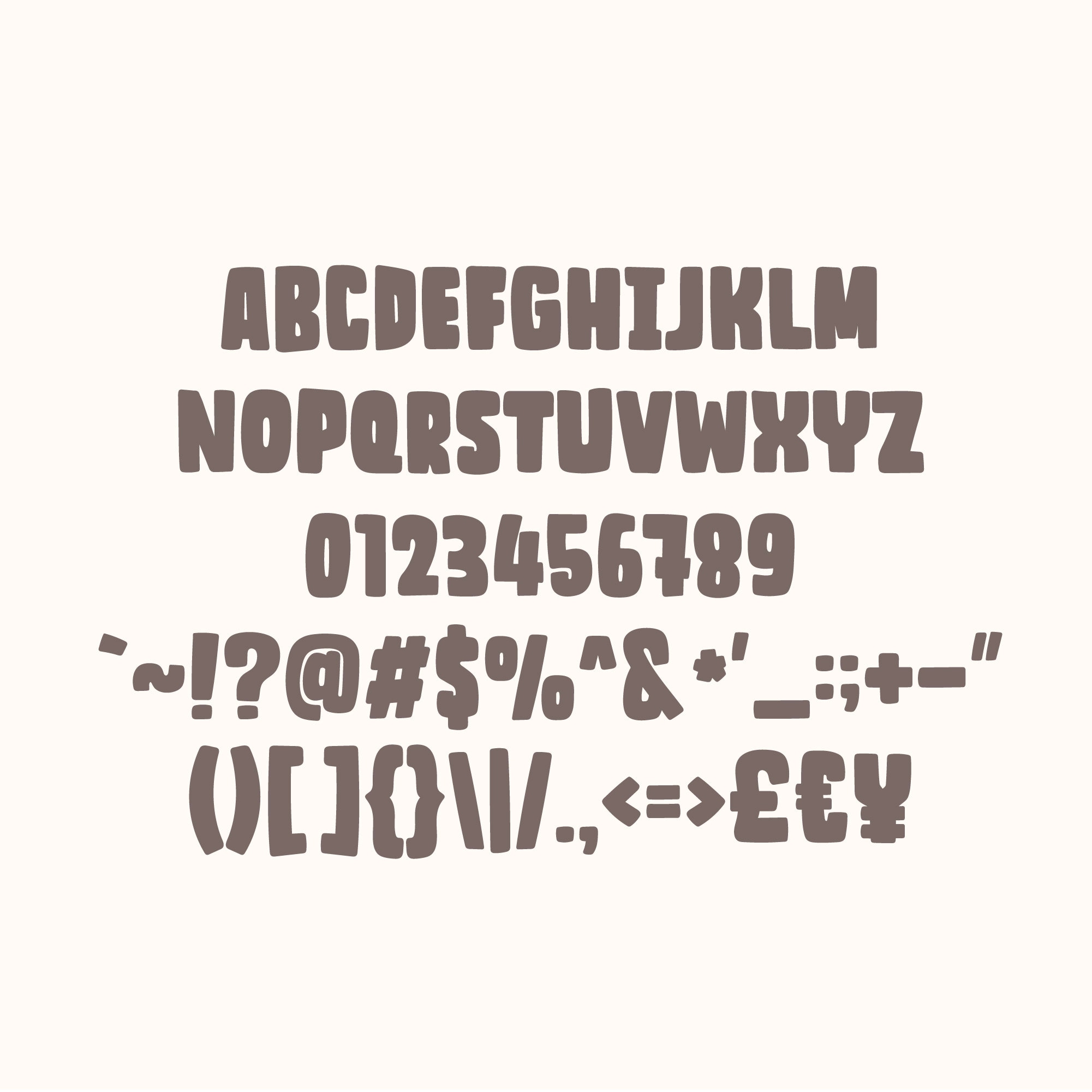 Blocky Handwritten Font Bold Font Simple Font Hand - Etsy