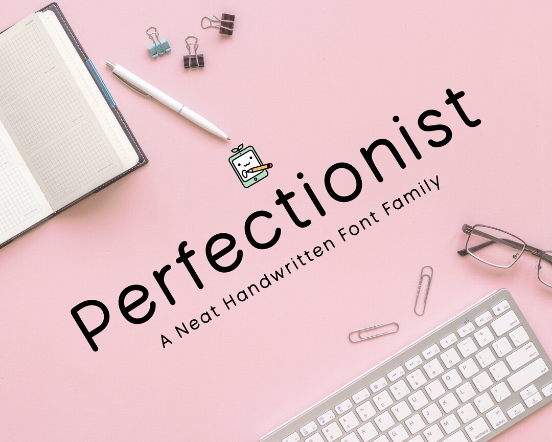 Perfectionist Handwritten Font Family: Neat Study Fonts (OTF) - Etsy