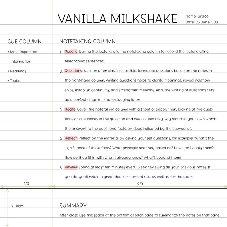 Vanilla Milkshake, Handwritten Font, Handwriting Font, Study Font ...