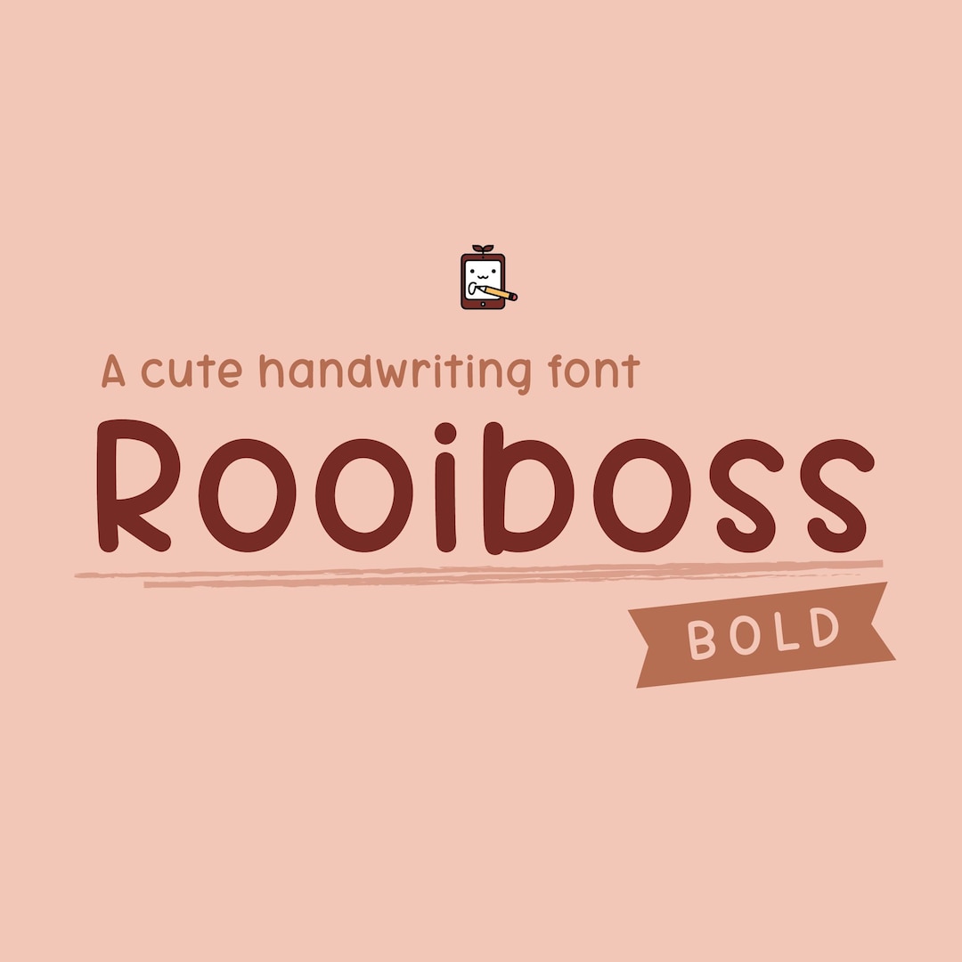 Rooiboss Bold – Cute Handwritten Font for Digital Note-taking, Crafts ...