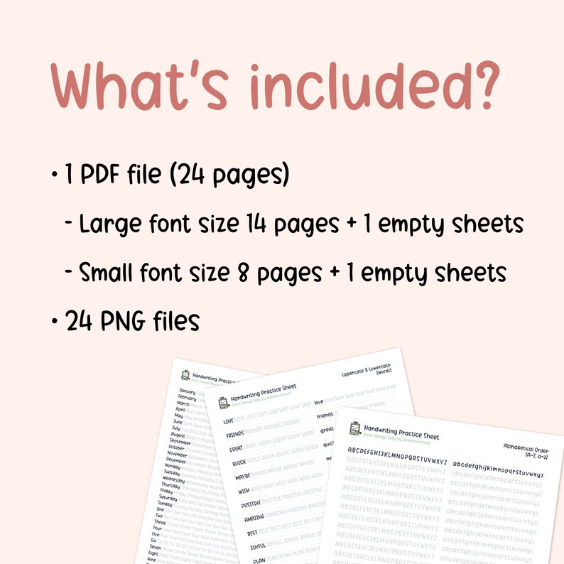 Cute Handwriting Practice Sheets Printable Handwriting - Etsy