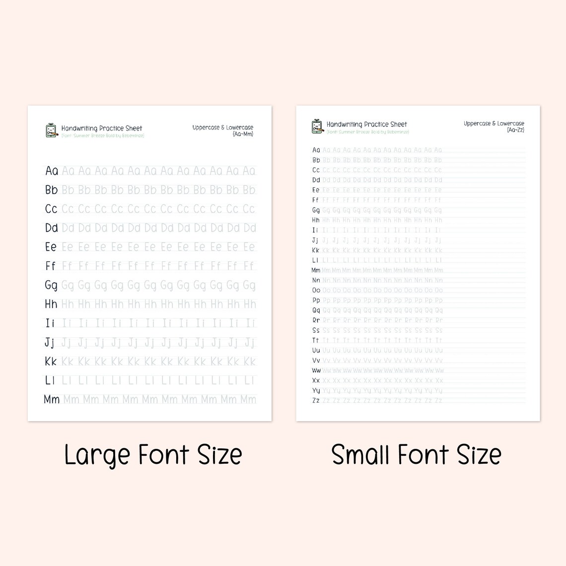 Cute Handwriting Practice Sheets Printable Handwriting - Etsy