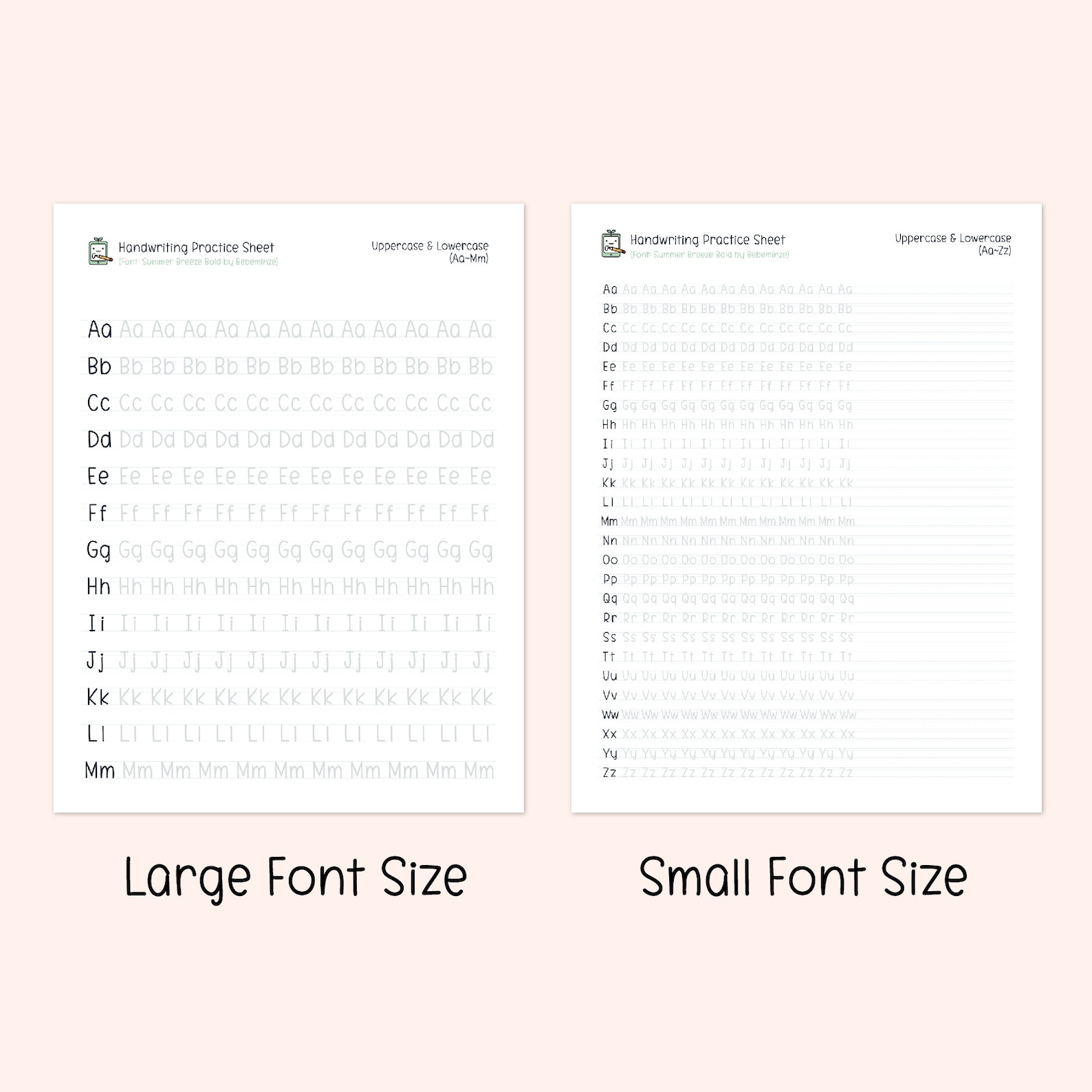 Cute Handwriting Practice Sheets, Printable Handwriting Worksheets ...