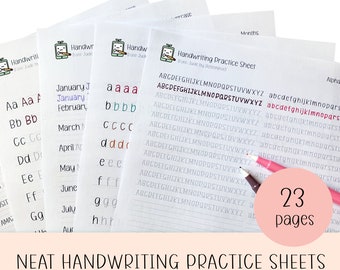 Handwriting Practice Sheets, Handwriting Worksheets, Alphabet Writing ...