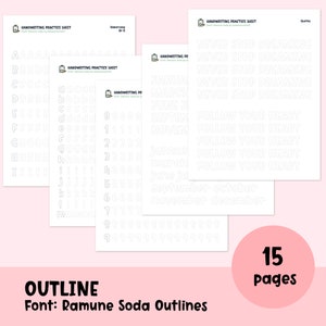 Handwriting Practice Bundle Printable Handwriting Worksheets - Etsy