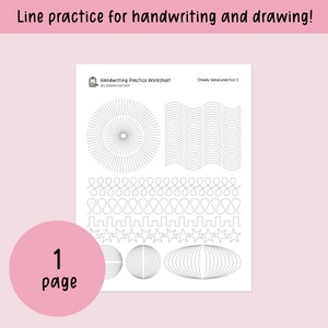 Steady Hand Worksheets V2 Printable Line Practice and Penmanship ...