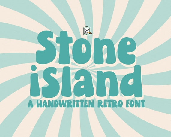 Stone Island Handwritten Font OTF Font Font Download Retro - Etsy