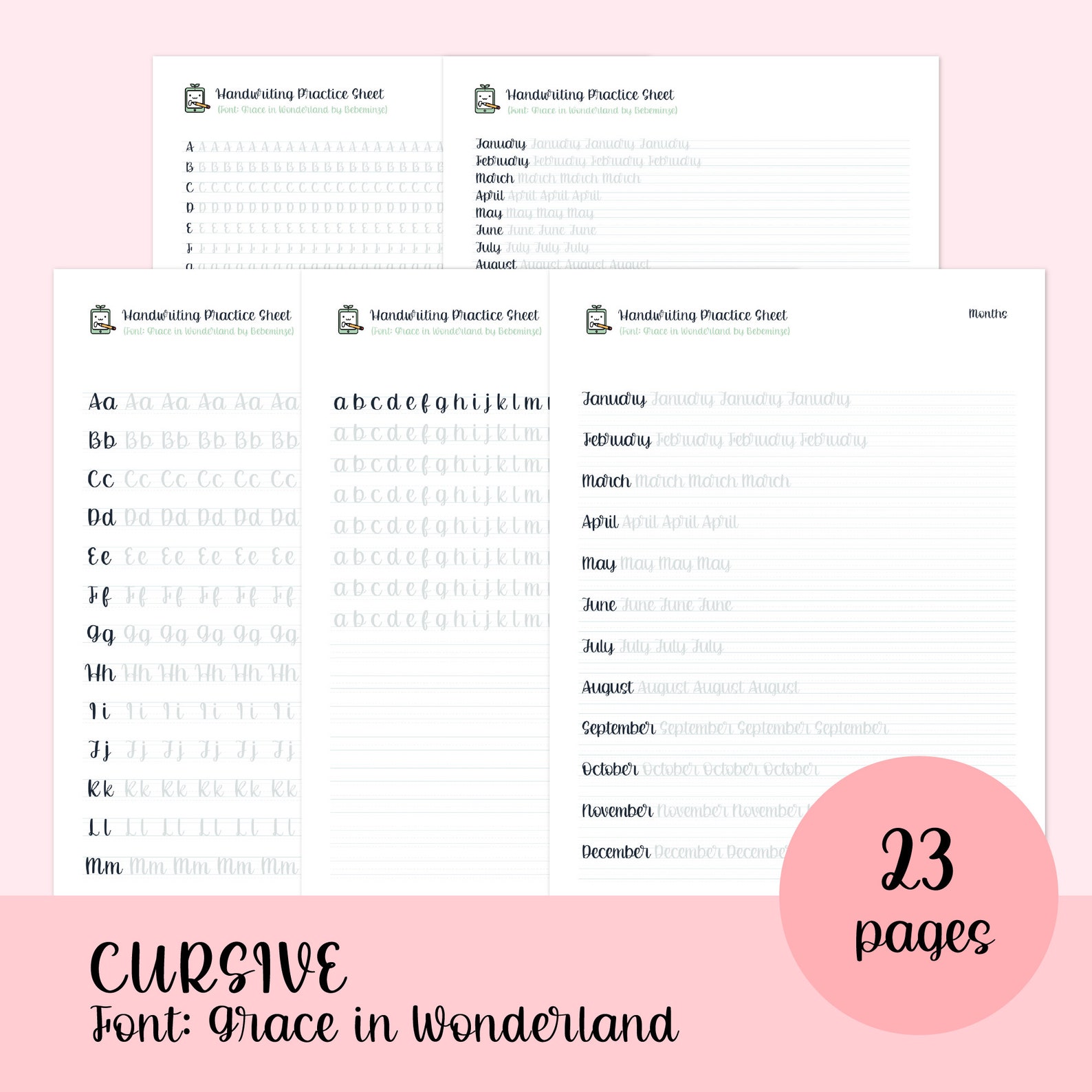 Handwriting Practice Bundle Printable Handwriting Worksheets - Etsy