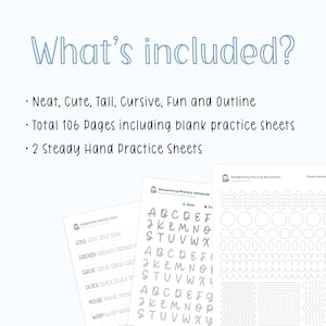 Handwriting Practice Worksheets Bundle: Printable Alphabet Writing ...