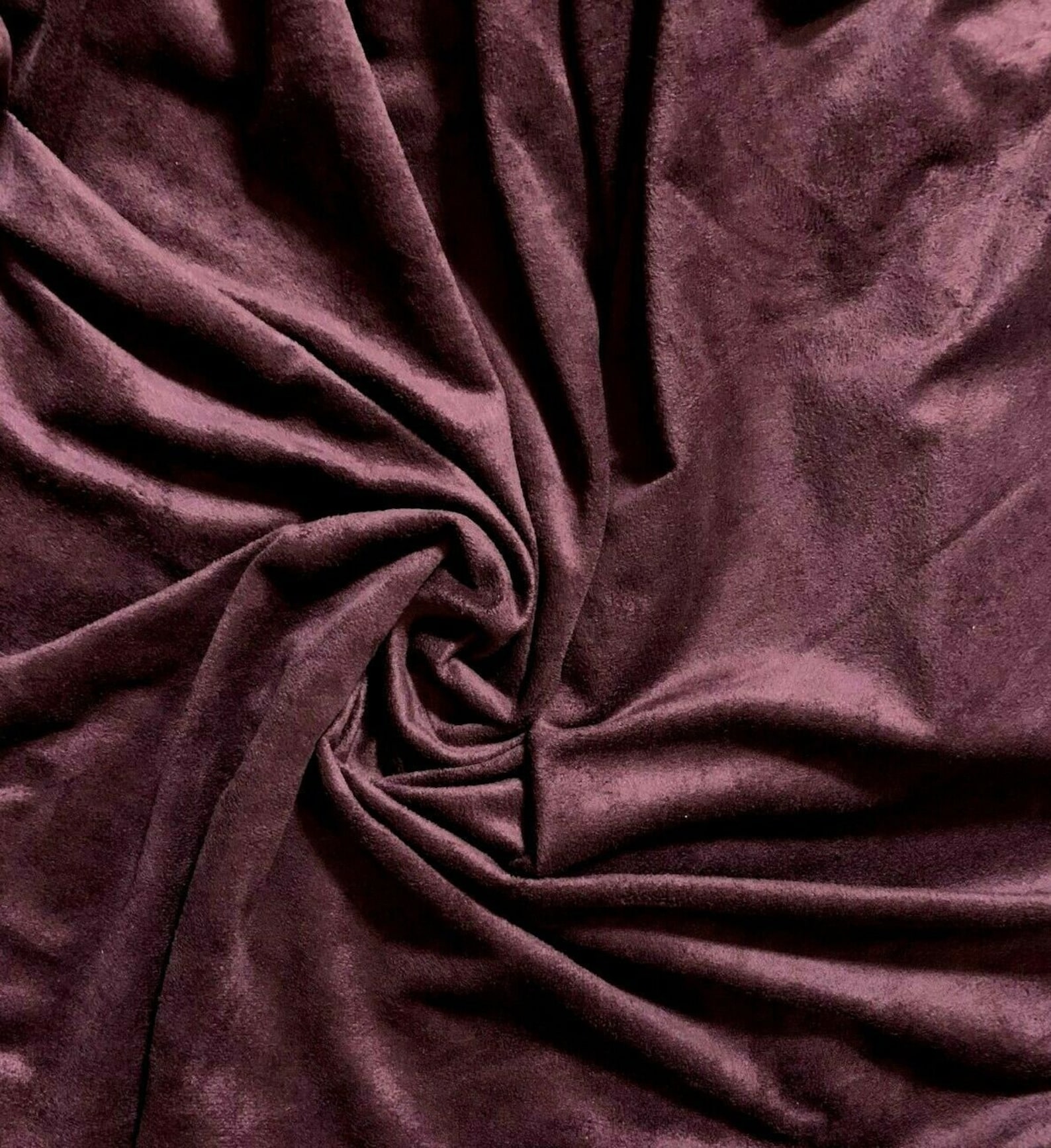 Velour Jersey Fabric Matt color ciruela oscura vendido por el | Etsy