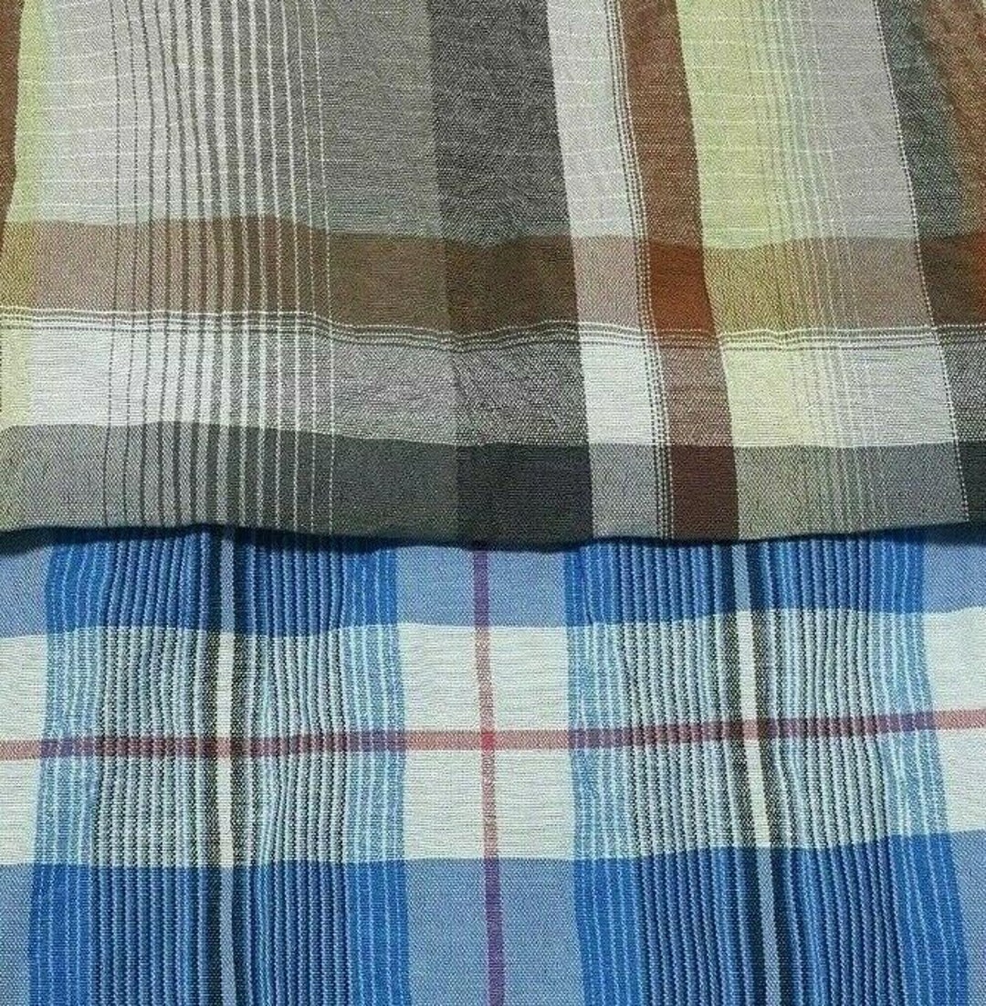 Polycotton Shirt Fabric Checked Sold by the Metre - Etsy