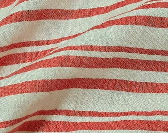 Red Striped Fabric | Etsy