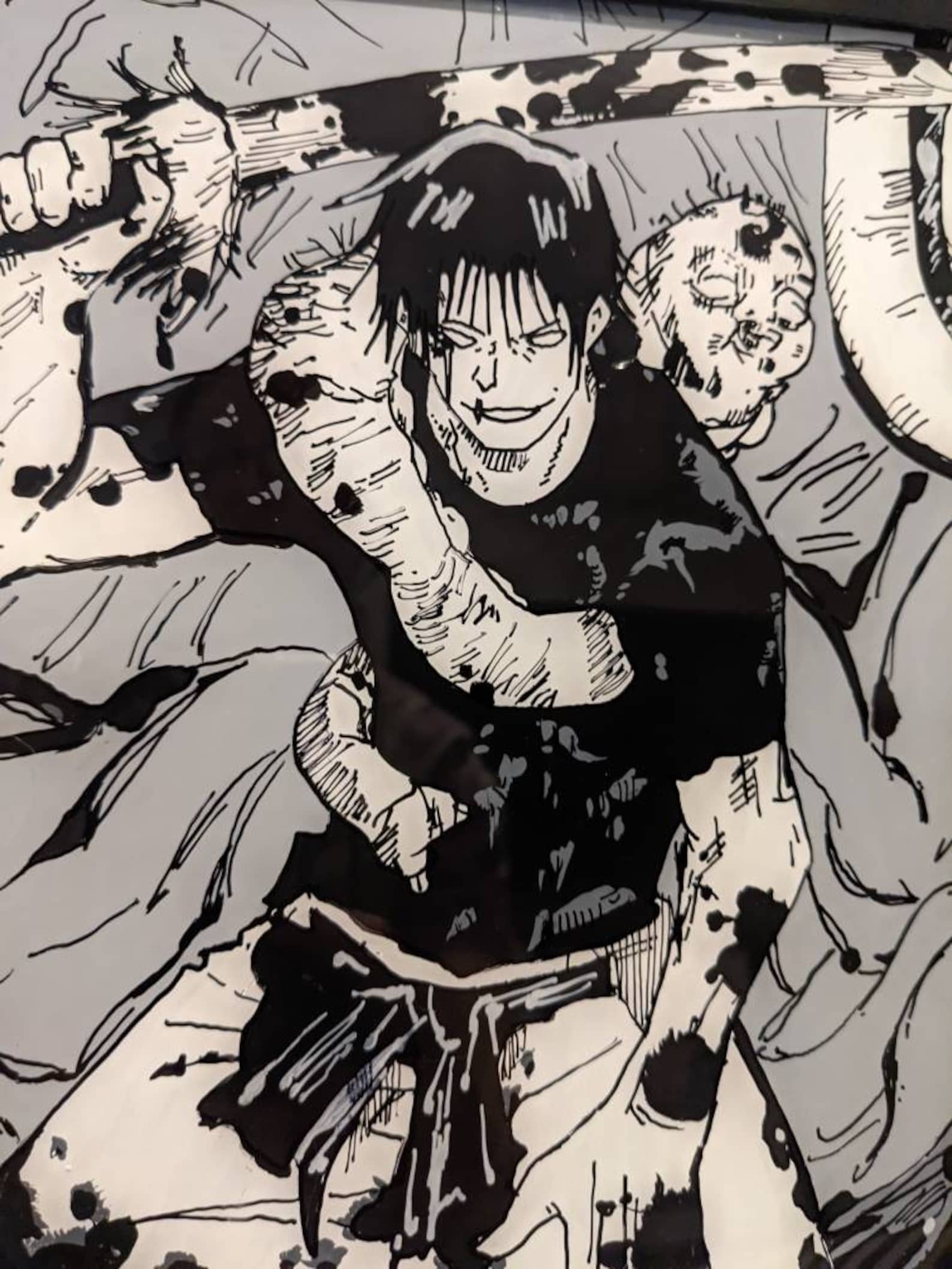 Toji manga panel | Etsy