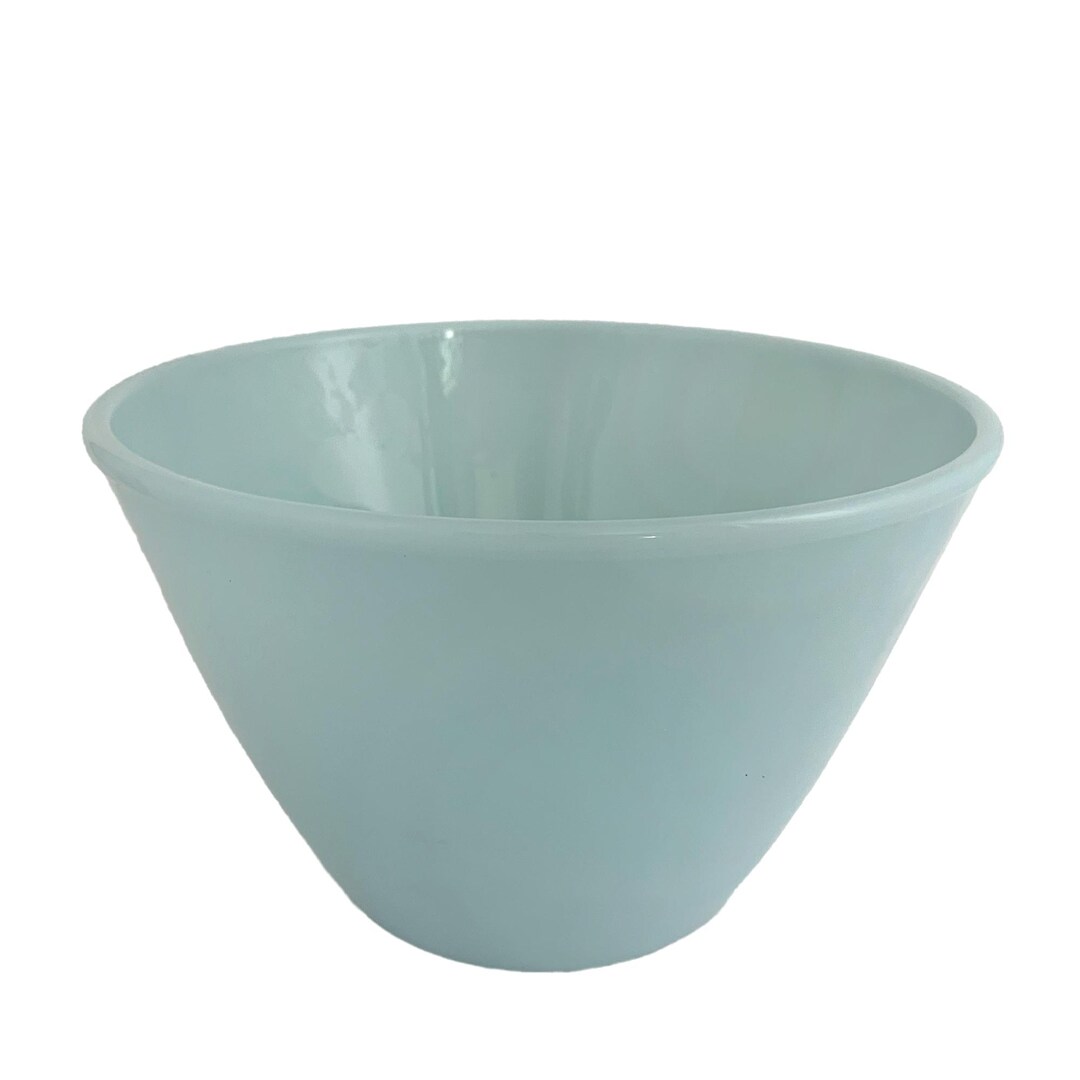 Vintage Fire-king Ware Turquoise Blue 7 Inch Splash Proof Mixing Bowl ...