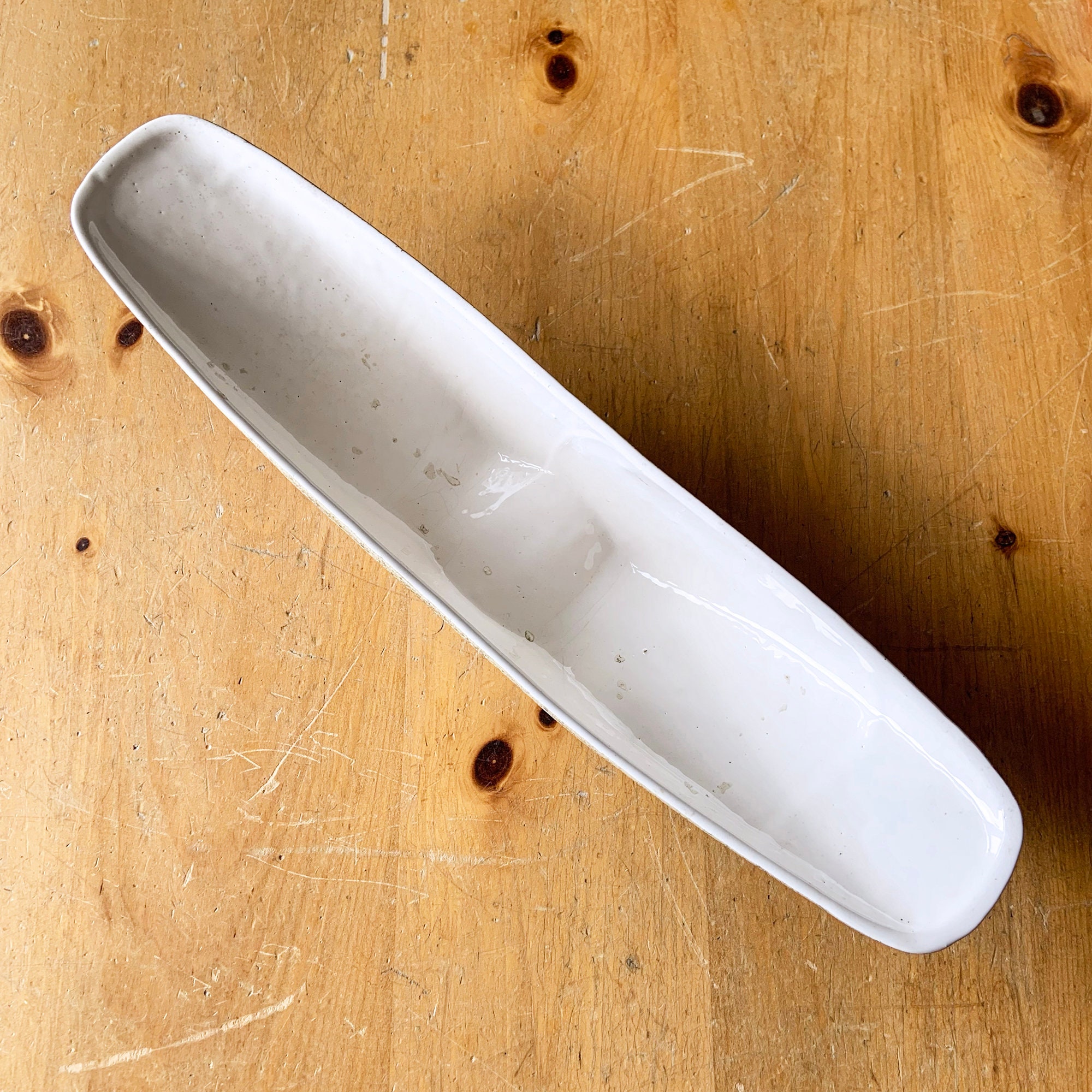 RARE Vintage Mid-century Atomic elegance Rectangular Ceramic Console Planter, Shape 1417 ...