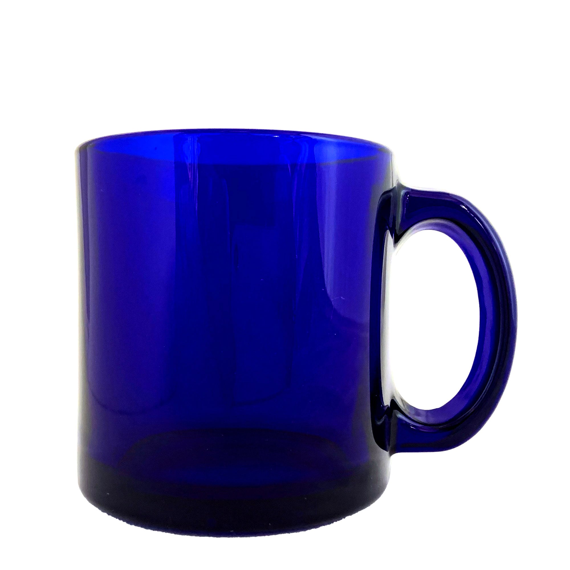 Vintage Cobalt Blue flare Glass Coffee Mug, Libbey Glass, USA, Boho ...