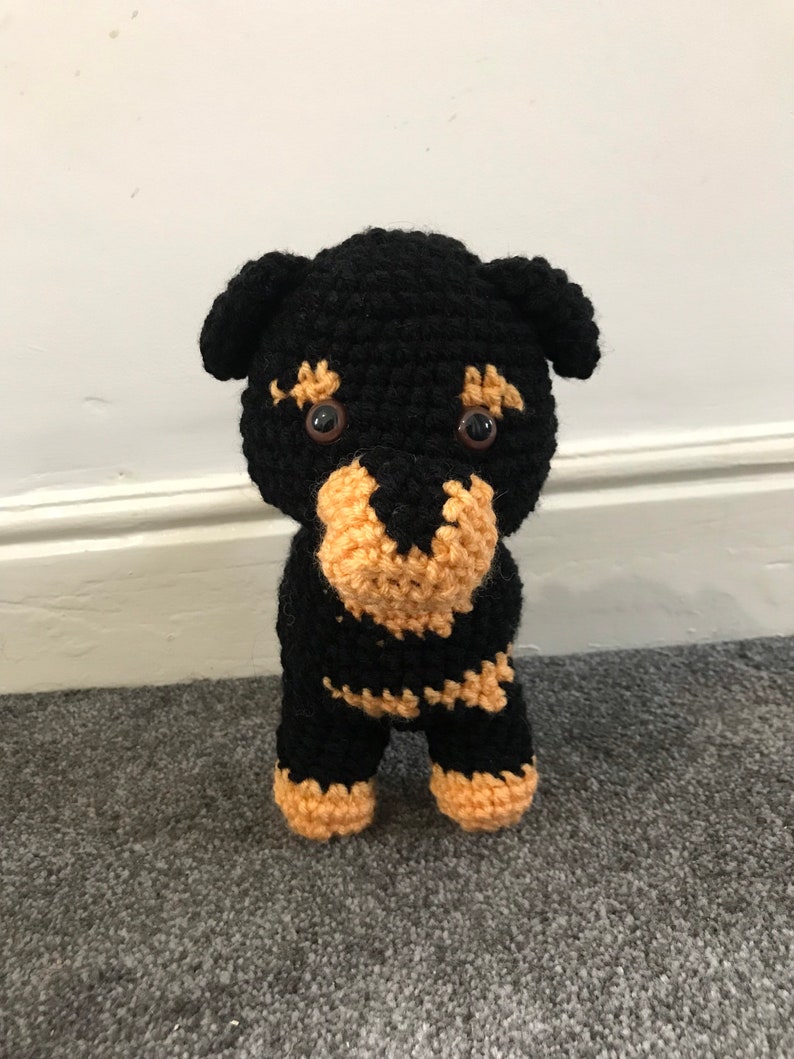 Roscoe the Rottie Handmade Rottweiler Teddy - Etsy