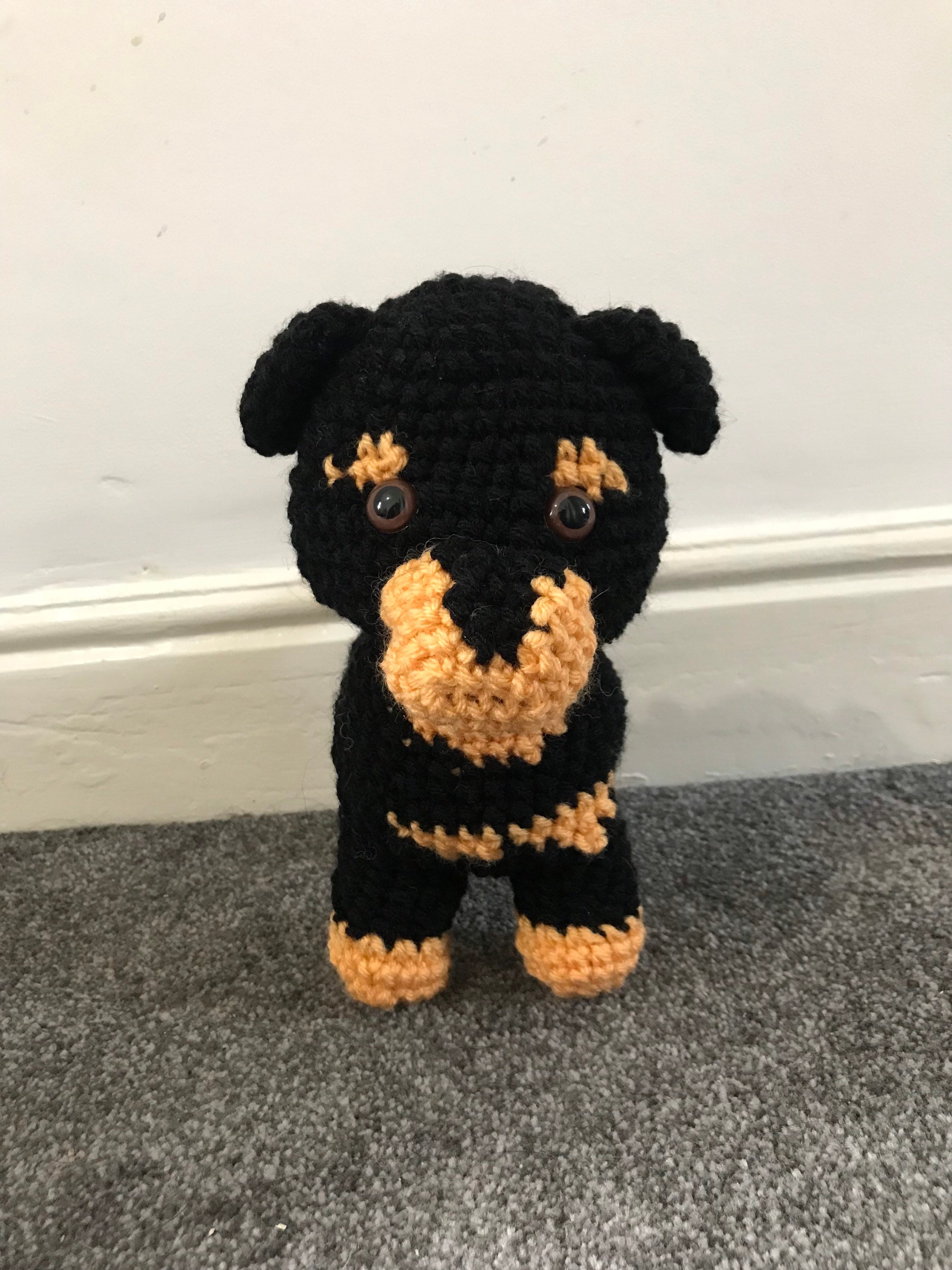 Roscoe the Rottie Handmade Rottweiler Teddy - Etsy