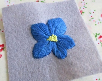 African Violet Embroidery - Etsy